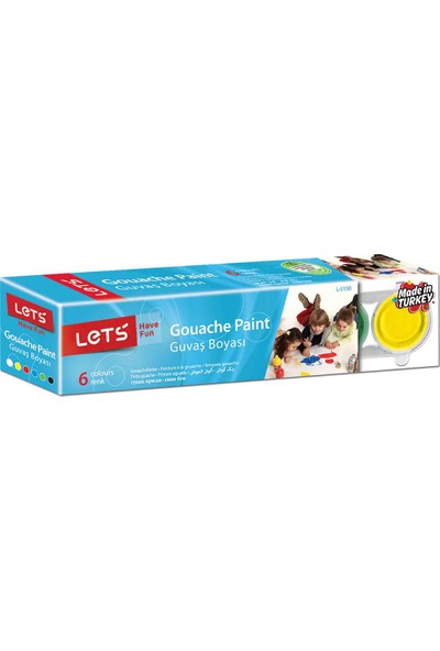 Lets L-5150 Guaj Boya 25 ml 6 Renk Lets L-5150 Guaj Boya 25 ml 6 Renk