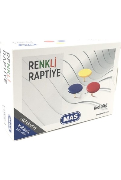 Mas 1663 Renkli Raptiye 8'li