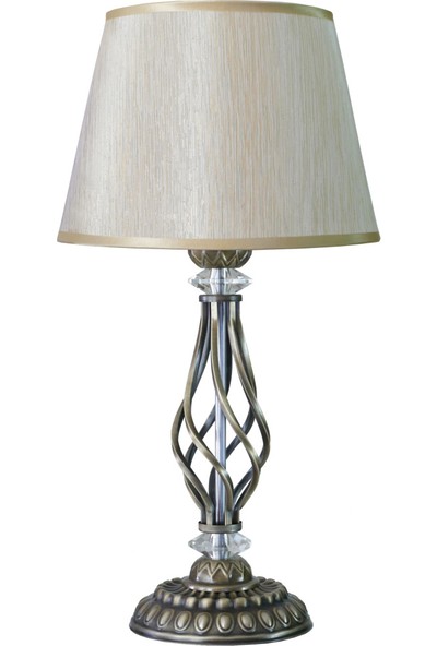 Vinner Eskitme Kaplama Helezon Abajur - Krem Vinner Eskitme Kaplama Helezon Abajur - Krem