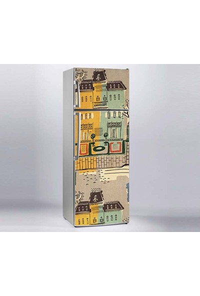 Jasmin Buzdolabı Sticker Şehir