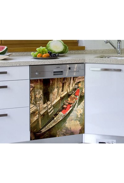 Jasmin Bulaşık Makinesi Sticker Venizce Retro Jasmin Bulaşık Makinesi Sticker Venizce Retro