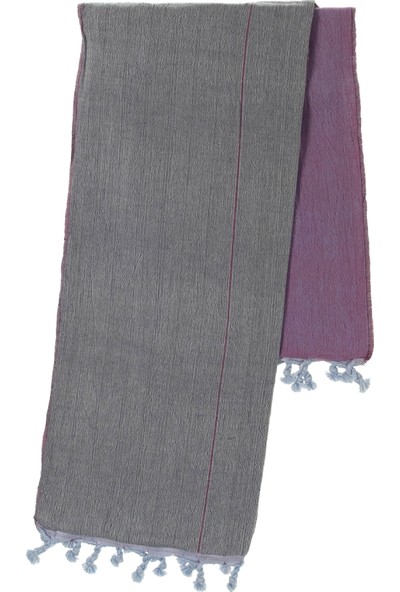 Lalay Peştemal havlu Duble Pamuk Mavi - Fuşya 90 x 170 cm Lalay Peştemal havlu Duble Pamuk Mavi - Fuşya 90 x 170 cm