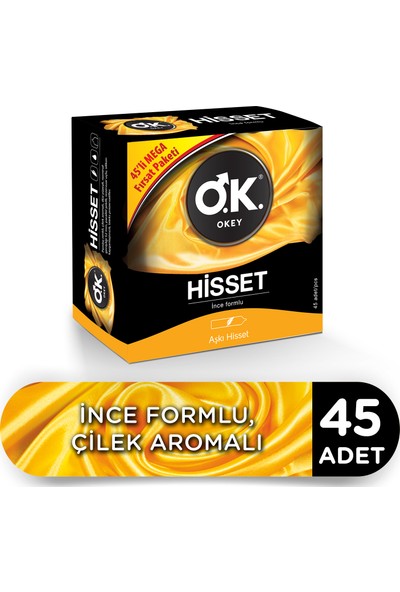 Okey Hisset 45'li Prezervatif Avantaj Paketi Okey Hisset 45'li Prezervatif Avantaj Paketi