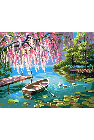 Plus Hobby SB43 Fantastik Göl - Sayılarla Boyama Seti 40 x 50 cm