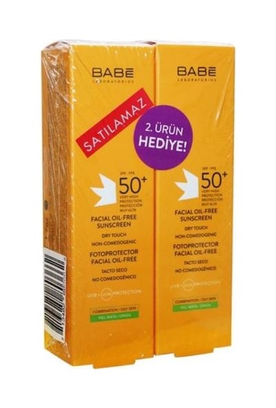 Babe Facial Oil-Free SPF50+ Sunscreen 2 x 50 ml Babe Facial Oil-Free SPF50+ Sunscreen 2 x 50 ml