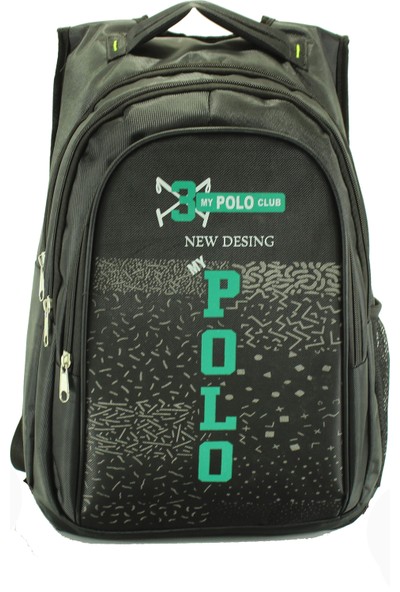 My Polo Seyehat, Okul Çantası, Günlük Sırt Çantası Gri