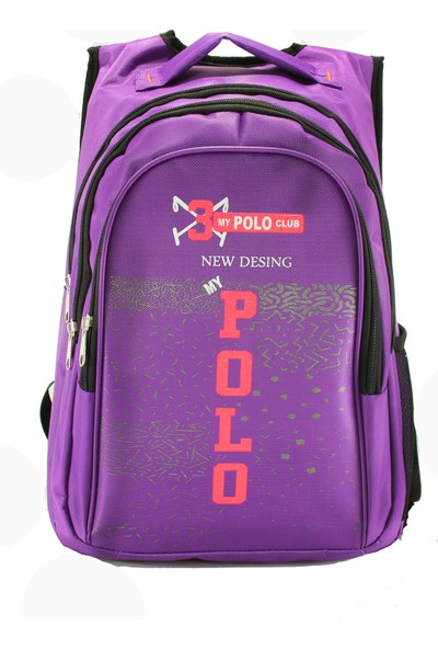 My Polo Seyehat, Okul Çantası, Günlük Sırt Çantası Mor