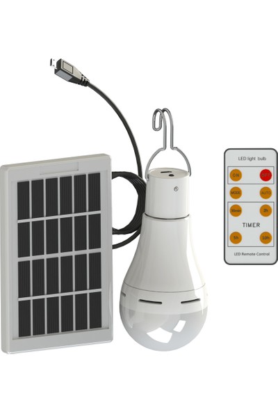 9 W Güneş Enerjili LED Ampul (Yurt Dışından)