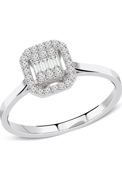 Venta Pırlanta 0,22 Karat Baget Pırlanta Yüzük Venta Pırlanta 0,22 Karat Baget Pırlanta Yüzük