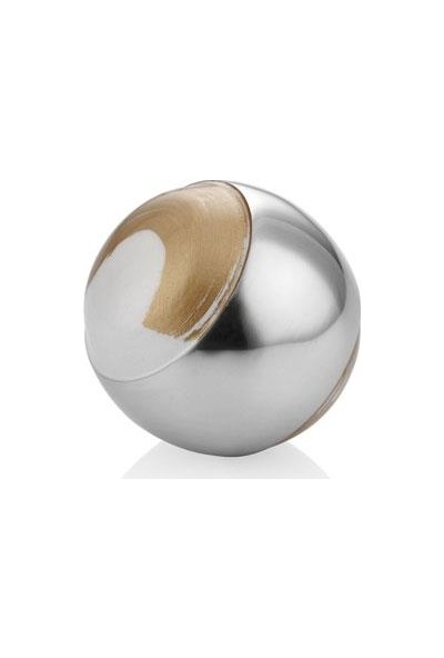 Lamedore Gümüş Altın Yuvarlak Dekor 8cm