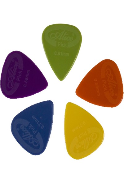 Alice Pick Gitar Penası 5 Adet 0.45 mm 0.50 mm 0.70 mm