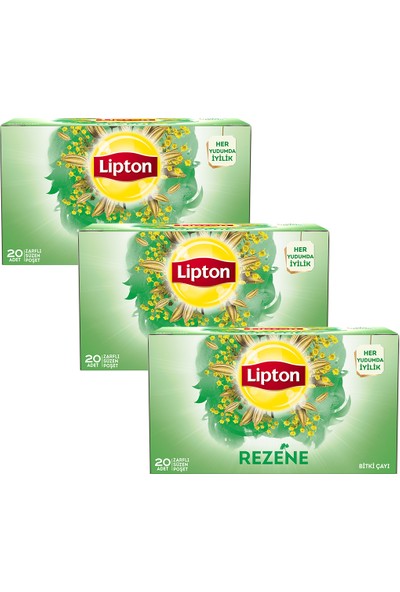 Lipton Bardak Poşet Bitki Çayı Rezene 20'Li x 3 Adet Lipton Bardak Poşet Bitki Çayı Rezene 20'Li x 3 Adet