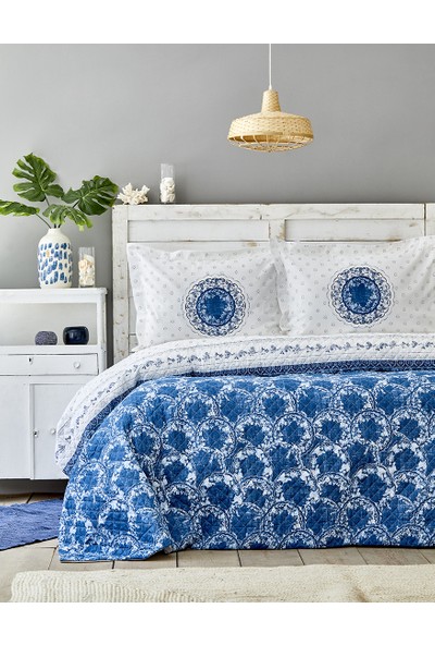 Karaca Home Belina Mavi Çift Kişilik Complete Takım Karaca Home Belina Mavi Çift Kişilik Complete Takım