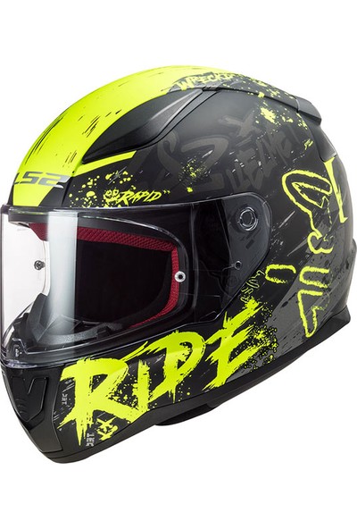 Ls2 Rapıd Naughty Mat Siyah-Neon Sarı Kask Ls2 Rapıd Naughty Mat Siyah-Neon Sarı Kask