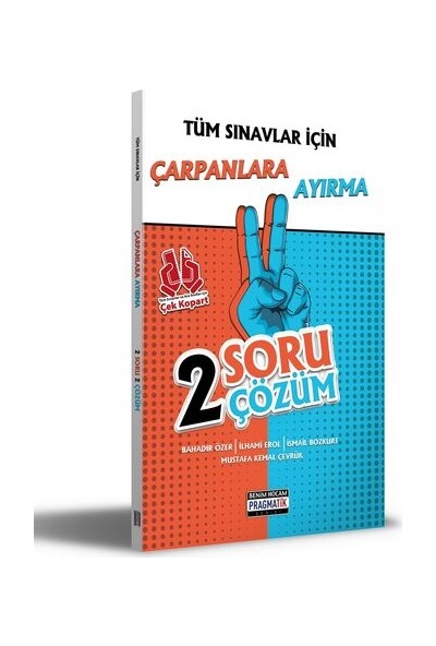 Benim Hocam Yayınları Tüm Sınavlar İçin Çarpanlara Ayırma 2 Soru 2 Çözüm Fasikülü