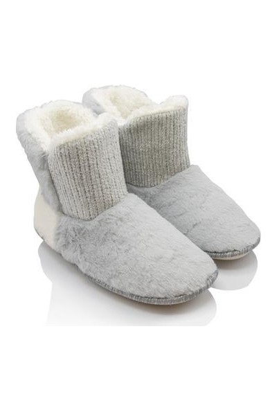 Twigy RR0107 Tw Kolet Gri Kışlık Kadın Panduf