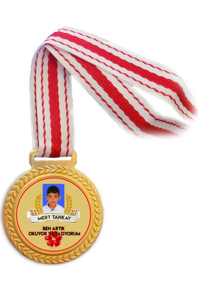 Antalya Dünya Bayrak Etkinliklerde Kullanılabilecek Kişiye Özel Altın Madalya (Baskılı)