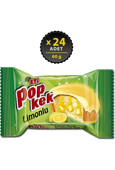 Eti Popkek Limonlu 60 g x 24 Adet Eti Popkek Limonlu 60 g x 24 Adet