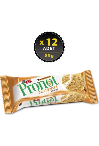 Eti Pronot Sade Kurabiye 85 g x 12 Adet Eti Pronot Sade Kurabiye 85 g x 12 Adet