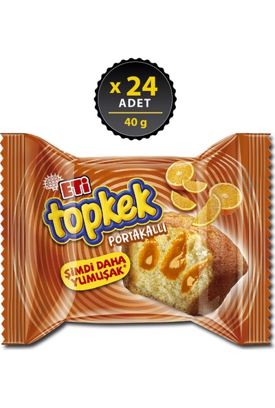Eti Topkek Portakallı 40 g x 24 Adet Eti Topkek Portakallı 40 g x 24 Adet