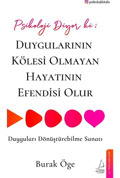 Psikoloji Diyor Ki: Duygularının Kölesi Olmayan Hayatının Efendisi Olur - Burak Öge Psikoloji Diyor Ki: Duygularının Kölesi Olmayan Hayatının Efendisi Olur - Burak Öge