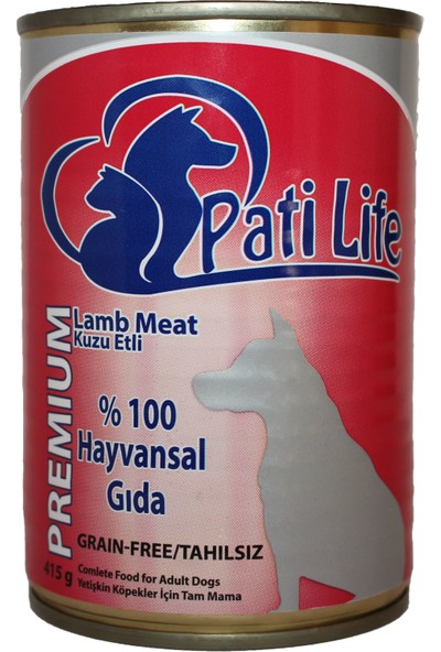 Pati Life Kuzu Etli Yetişkin Köpek Konservesi 415 gr x 12 Adet Pati Life Kuzu Etli Yetişkin Köpek Konservesi 415 gr x 12 Adet