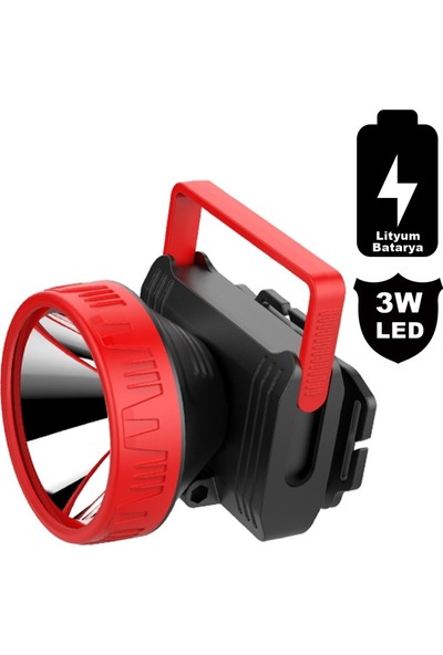 Yopigo ST - 605 3W LED Uzun Menzilli Şarjlı Kafa Feneri