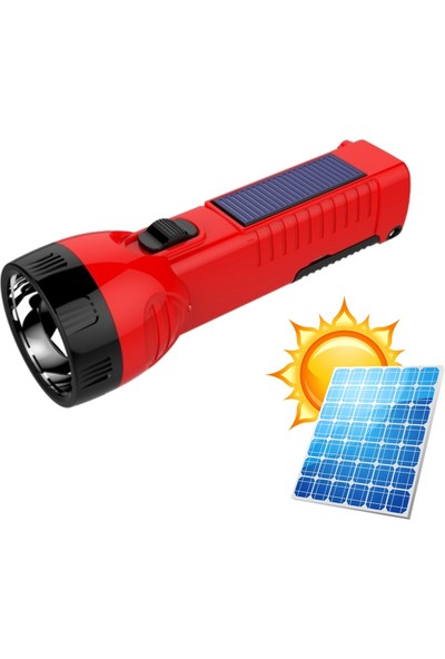 Yopigo ST-302 Güneş Enerjili 5W+12 LED Çift Yönlü Şarjlı El Feneri
