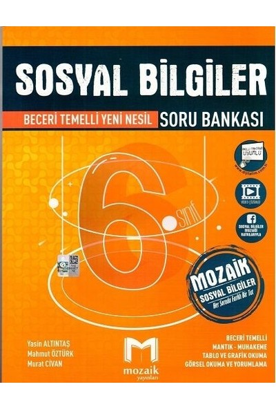 Mozaik Yayınları 6. Sınıf Sosyal Bilgiler Soru Bankası - Mahmut Öztürk