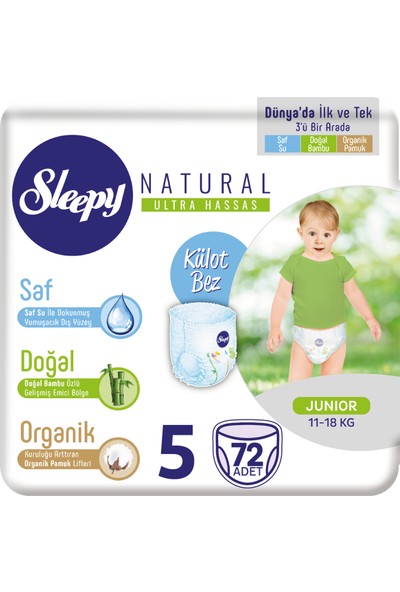 Sleepy Külot Bez 5 Numara Junıor 72 11 - 18 Kg