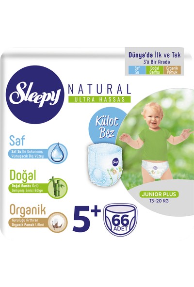 Sleepy Külot Bez 5+ Numara Junıor Plus 66 13 - 20 Kg