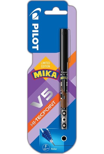 Pilot V5 Hi-Tecpoint Mika Limited Edition Blister Kalem - Siyah Pilot V5 Hi-Tecpoint Mika Limited Edition Blister Kalem - Siyah