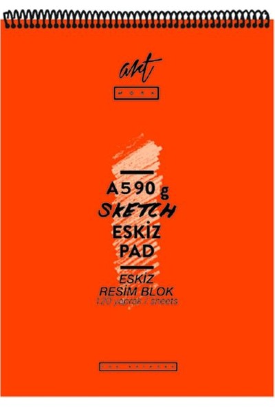 Artwork 120 Yaprak 90 gr Eskiz Çizim Defteri A5 Artwork 120 Yaprak 90 gr Eskiz Çizim Defteri A5