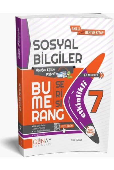 Günay Yayınları 7.Sınıf Bumerang Etkinlikli Sosyal Bilgiler Günay Yayınları 7.Sınıf Bumerang Etkinlikli Sosyal Bilgiler