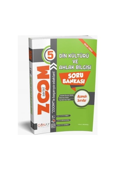 Günay Yayınları 5.Sınıf Zoom Serisi Din Kültürü Soru Bankası
