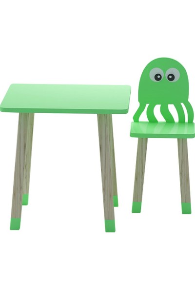 Odun Concept Ahşap Çocuk Oyun ve Aktivite Masa Sandalye Takımı Ahşap Ahtapot Yeşil Odun Concept Ahşap Çocuk Oyun ve Aktivite Masa Sandalye Takımı Ahşap Ahtapot Yeşil
