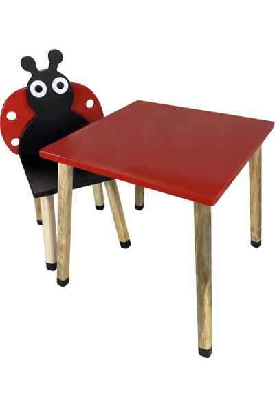 Odun Concept Ahşap Çocuk Oyun ve Aktivite Masa Sandalye Takımı Uğur Böceği Ahşap Odun Concept Ahşap Çocuk Oyun ve Aktivite Masa Sandalye Takımı Uğur Böceği Ahşap