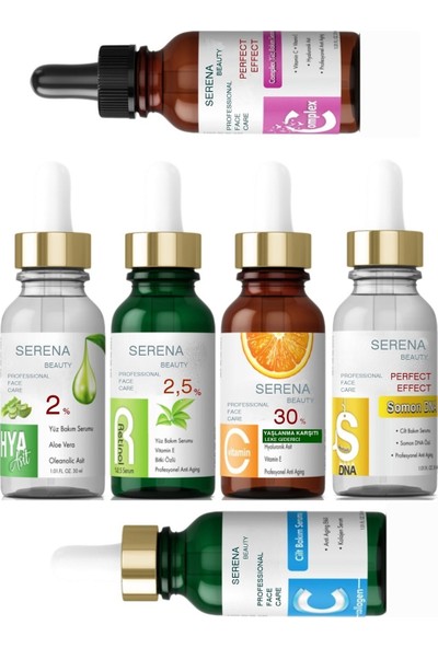 Serena Salonlara Özel 6 Adet Cilt Serum Seti Serena Salonlara Özel 6 Adet Cilt Serum Seti