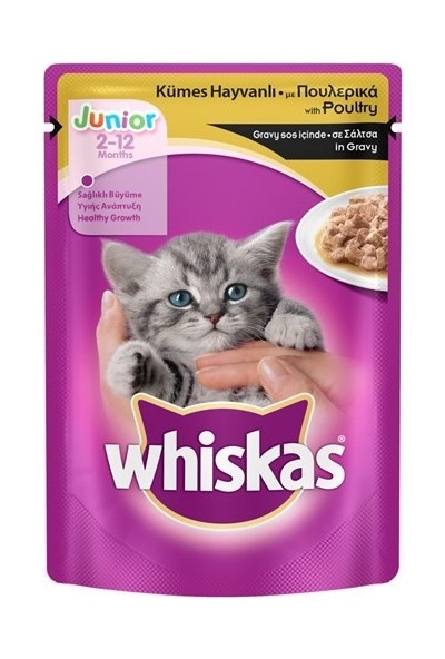 Whiskas Pouch Yavru Kümes Hayvanlı Yaş Kedi Maması 100 Gr x 24 Adet Whiskas Pouch Yavru Kümes Hayvanlı Yaş Kedi Maması 100 Gr x 24 Adet