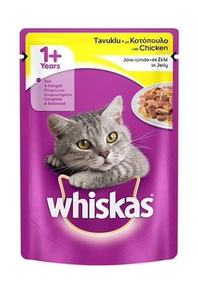 Whiskas Pouch Tavuklu Yaş Kedi Maması 100 Gr x 24 Adet Whiskas Pouch Tavuklu Yaş Kedi Maması 100 Gr x 24 Adet