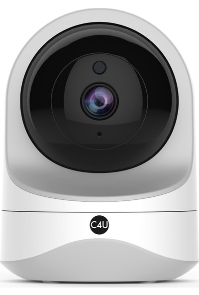 C4U Akıllı Güvenlik Kamerası 360 Derece Dönebilen Kızılötesi Gece Görüşlü IP Kamera HD 1080p - 637JBU C4U Akıllı Güvenlik Kamerası 360 Derece Dönebilen Kızılötesi Gece Görüşlü IP Kamera HD 1080p - 637JBU