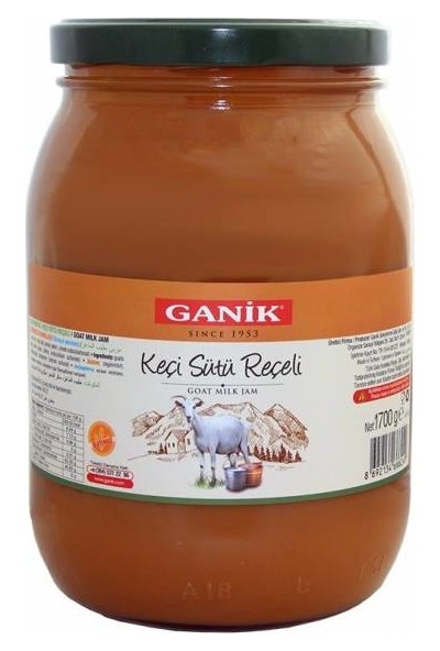 Ganik Reçel Keçi Sütü Ganik 1700 gr Ganik Reçel Keçi Sütü Ganik 1700 gr