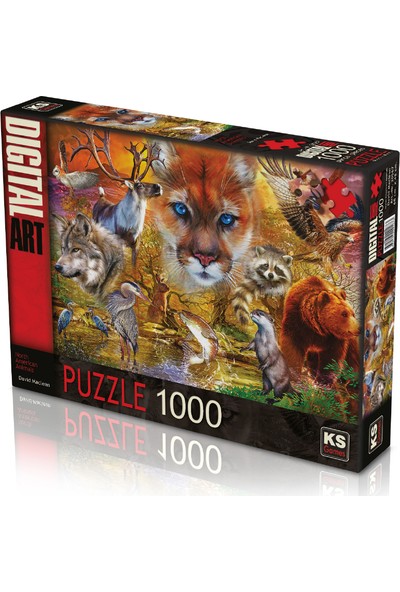 Ks Games 1000 Parça Puzzle North American Animals Ks Games 1000 Parça Puzzle North American Animals