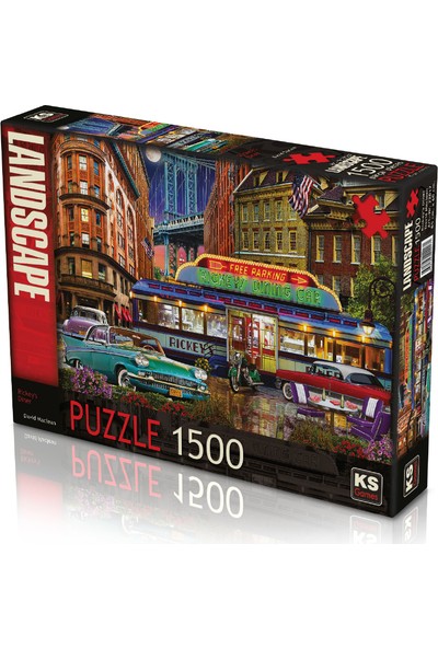 Ks Games 1500 Parça Puzzle Rickey's Diner
