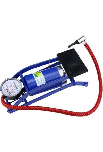 Netodak Bisiklet Pompası Top Şişirme Hava Ayak Pompası Basınç Göstergeli Tek Pistonlu Netodak Bisiklet Pompası Top Şişirme Hava Ayak Pompası Basınç Göstergeli Tek Pistonlu