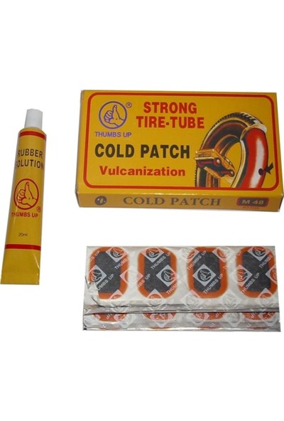 Thumbs Up Bisiklet Yaması Tamir Seti Motosiklet Yaması Iç Lastik Yaması 48 Adet Thumbs Up Bisiklet Yaması Tamir Seti Motosiklet Yaması Iç Lastik Yaması 48 Adet