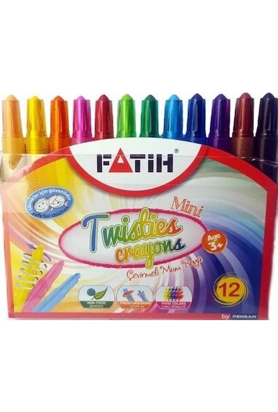 Fatih Çevirmeli Mum Boya 12'li