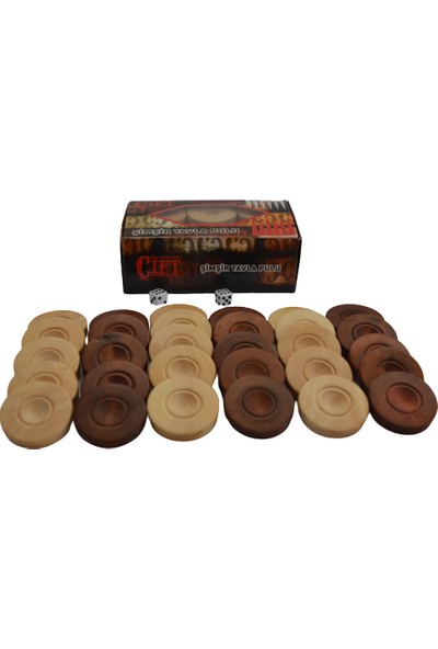 So Trendy Şimşir Tavla Pulu