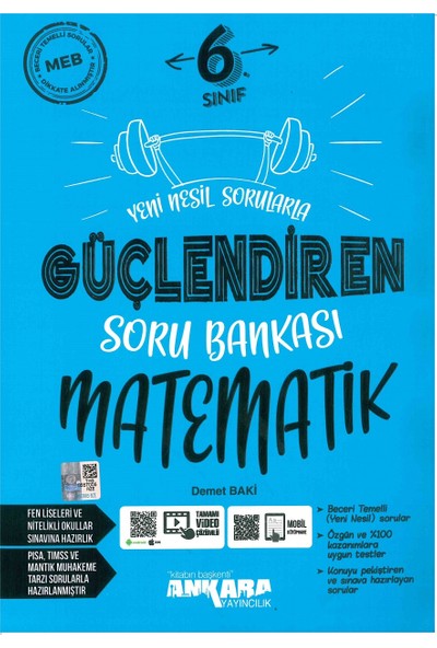 Ankara Yayıncılık 6. Sınıf Matematik Güçlendiren Soru Bankası