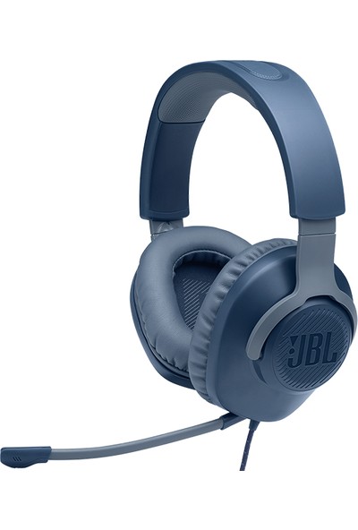 JBL Quantum 100 Çıkarılabilir Mikrofonlu 3.5mm Gaming Kulak Üstü Kulaklık - Mavi JBL Quantum 100 Çıkarılabilir Mikrofonlu 3.5mm Gaming Kulak Üstü Kulaklık - Mavi